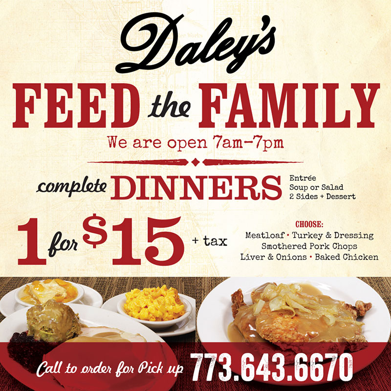 Daley's Restaurant | Our Menus